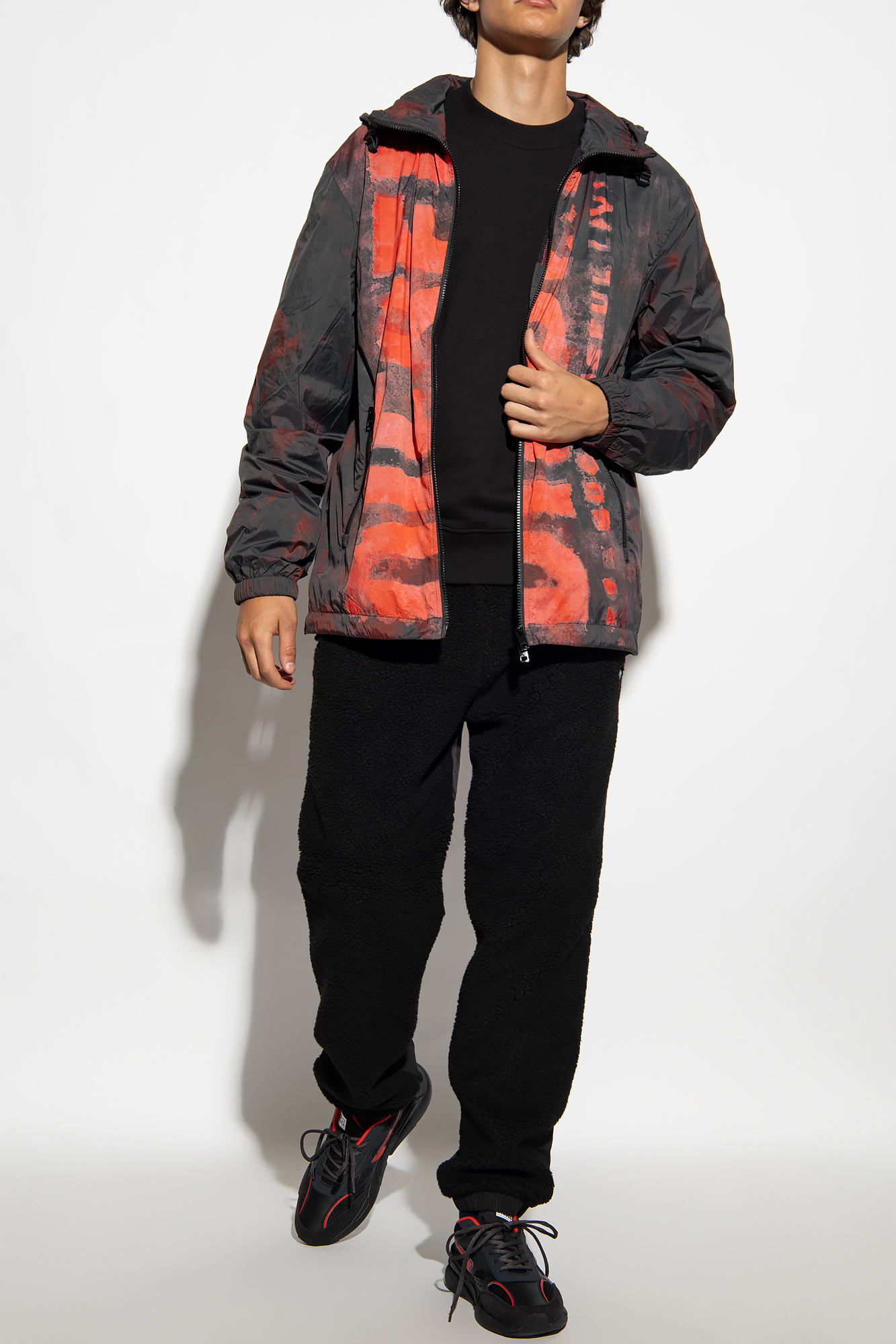 Black ‘J-WARRETT-LOGO-LOGO’ jacket Diesel - Vitkac GB